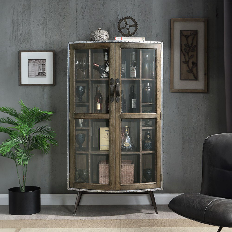 Buy Brancaster - Cabinet - Oak & Aluminum at Cozy Living Furniture ...
