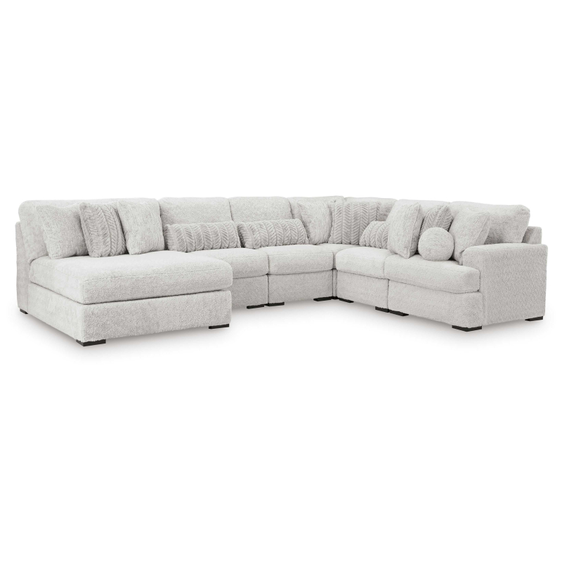Buy Cuddle Plush 6-Piece Sectional With Armless Chaise And RAF Corner ...