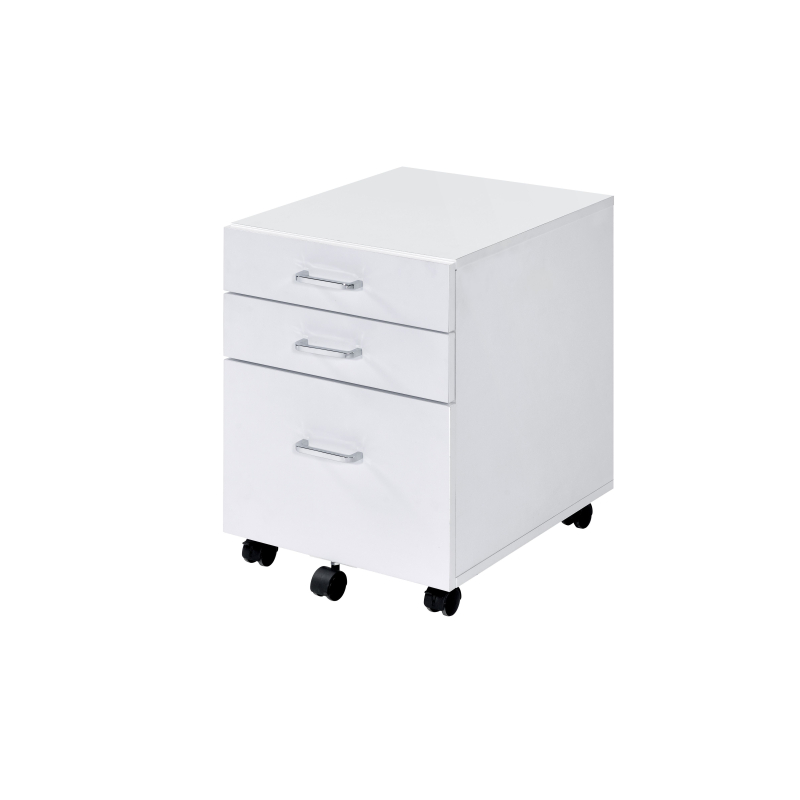 Buy Tennos - Cabinet - White & Chrome Finish at Cozy Living Furniture ...