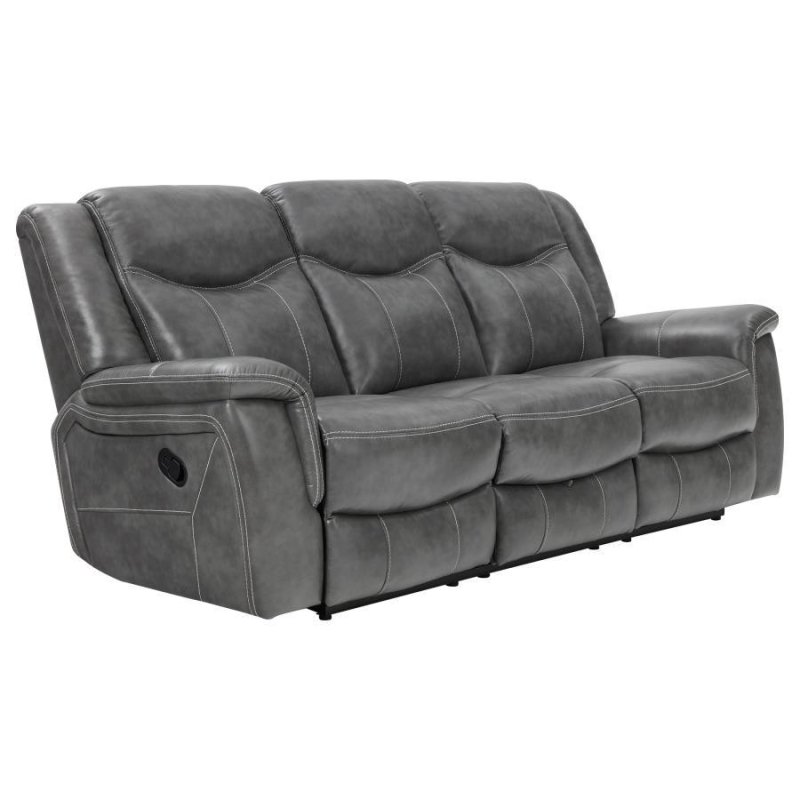 Buy Conrad - Upholstered Padded Arm Motion Sofa at Cozy Living ...