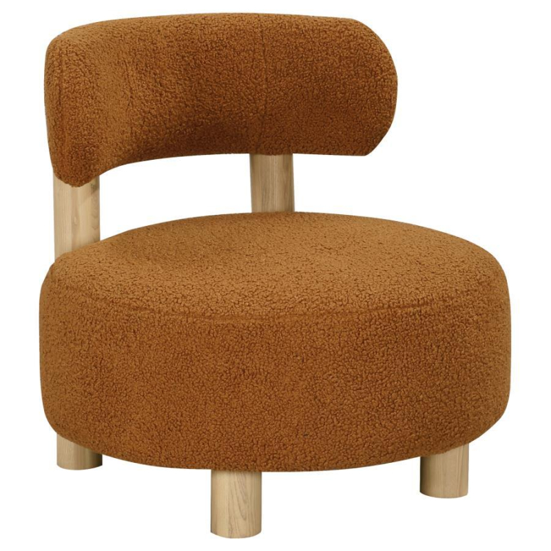 Buy Zonie - Boucle Upholstered Barrel Back Accent Chair at Cozy Living ...
