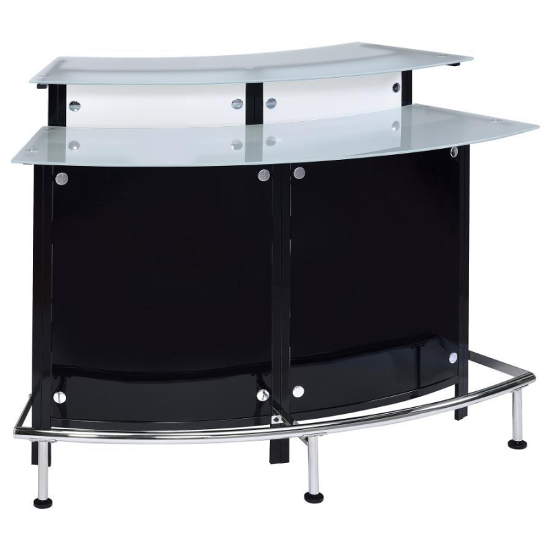 Buy Keystone - Curved Glass Top Home Bar Wine Cabinet at Cozy Living ...
